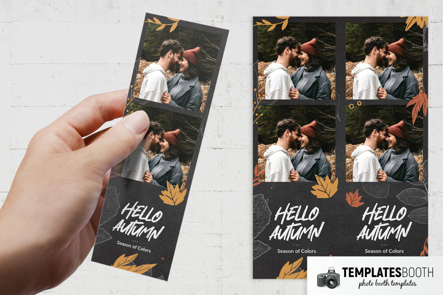 Hello Autumn Free Photo Booth Template - TemplatesBooth