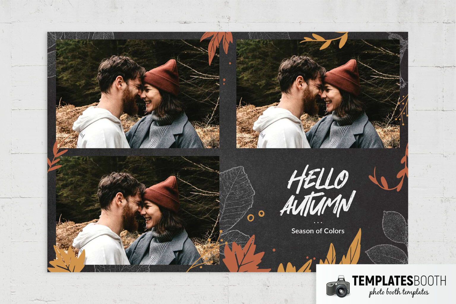 Hello Autumn Free Photo Booth Template - TemplatesBooth