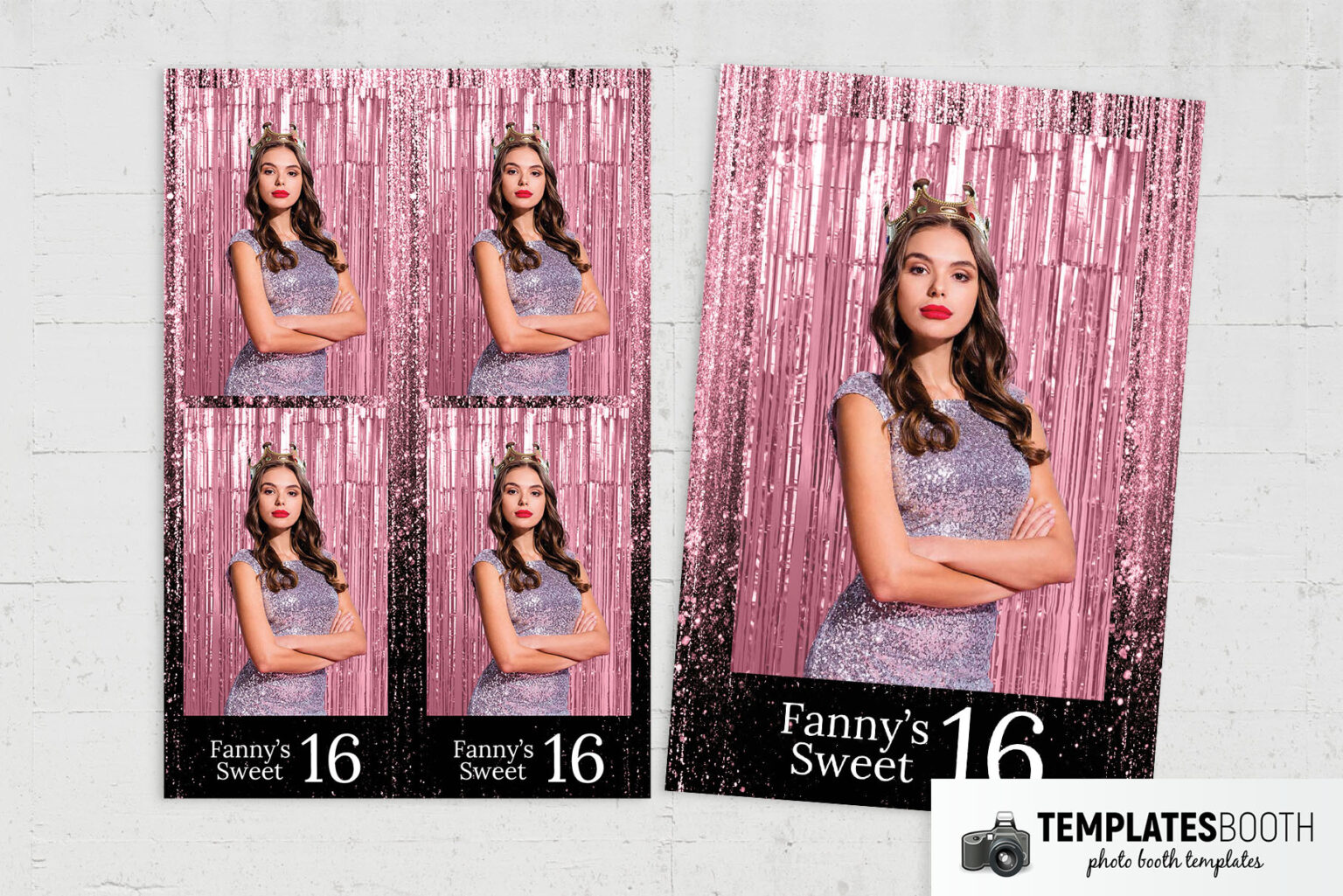 Sweet 16th Photo Booth Template - TemplatesBooth