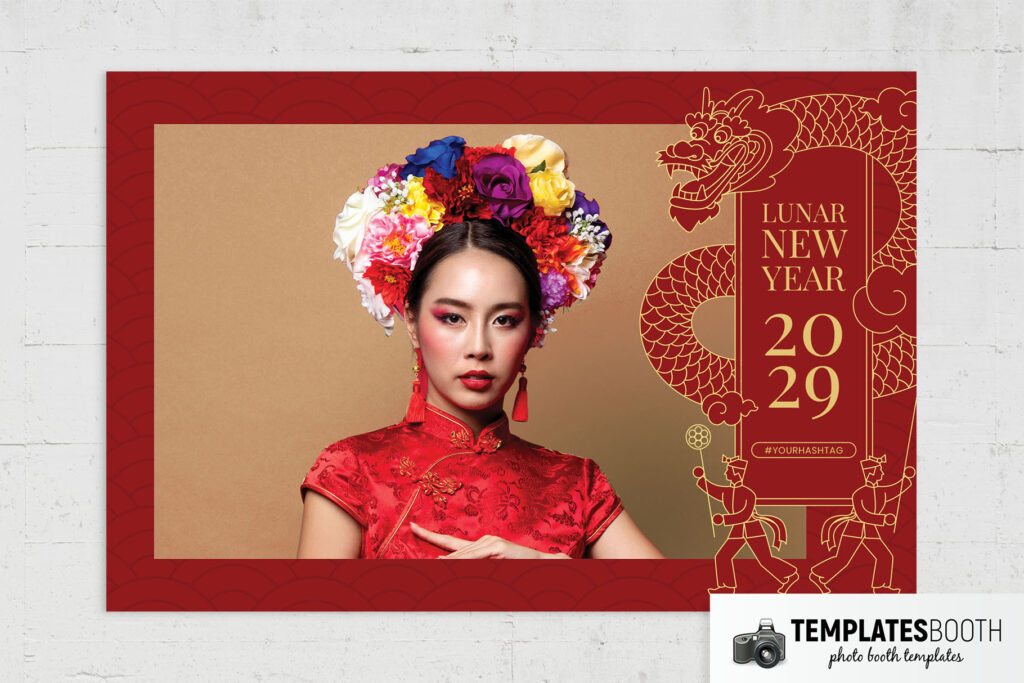 Chinese New Year Photo Booth Template - TemplatesBooth