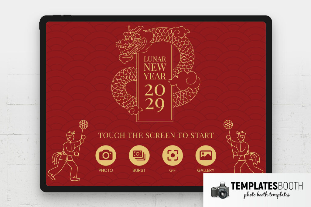 Chinese New Year Photo Booth Template - TemplatesBooth