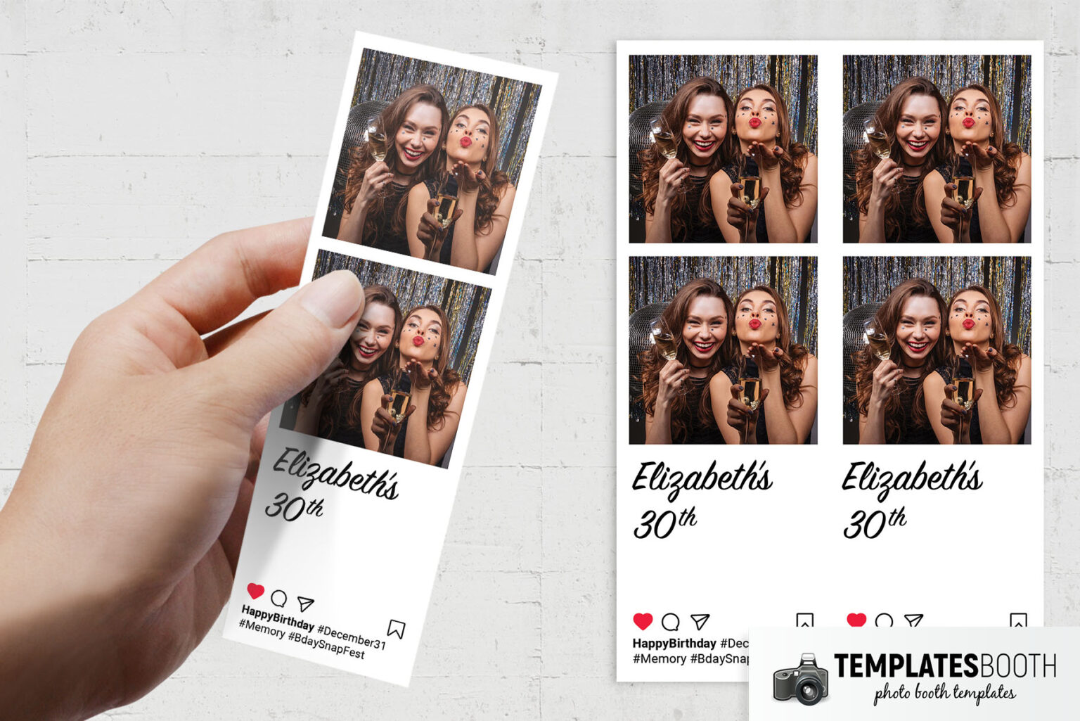 Instagram Themed Photo Booth Template - TemplatesBooth