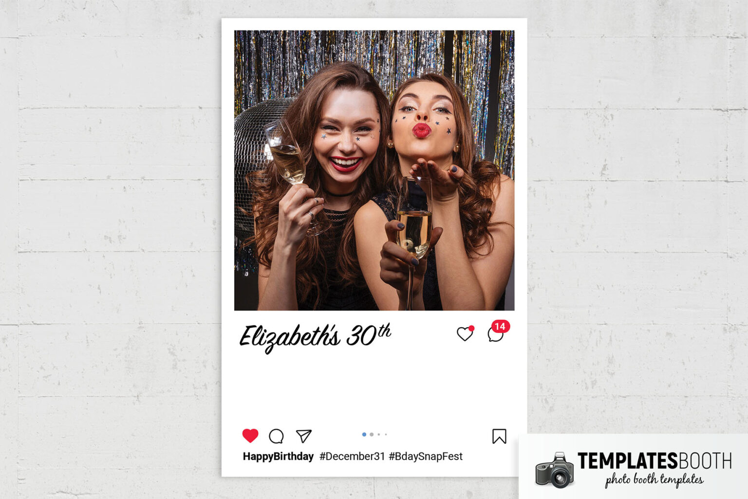 Instagram Themed Photo Booth Template - TemplatesBooth