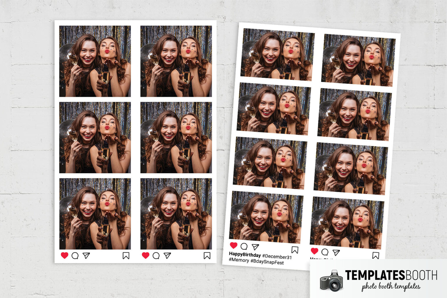 Instagram Themed Photo Booth Template - TemplatesBooth