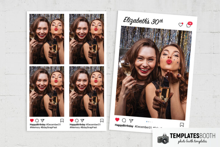 Instagram Themed Photo Booth Template - TemplatesBooth
