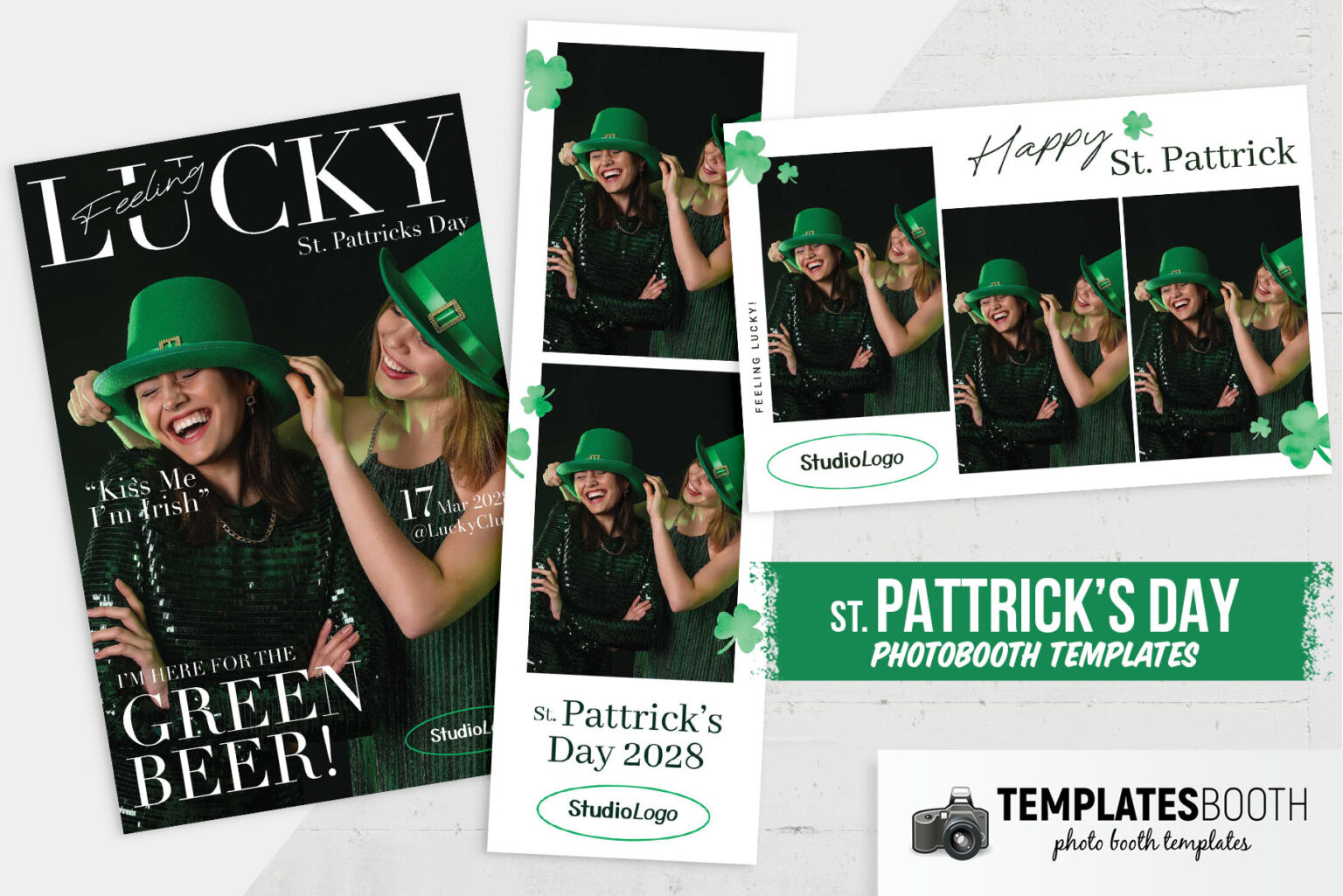 St Patricks Day Photo Booth Template - TemplatesBooth
