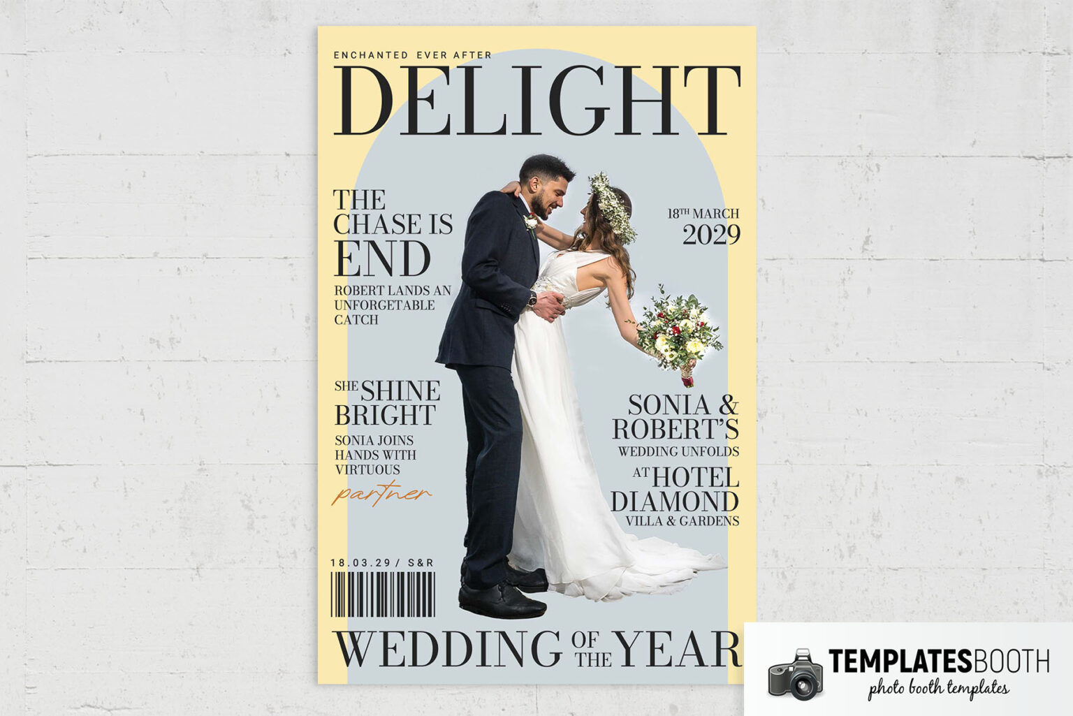 Magazine Cover Photo Booth Template - TemplatesBooth