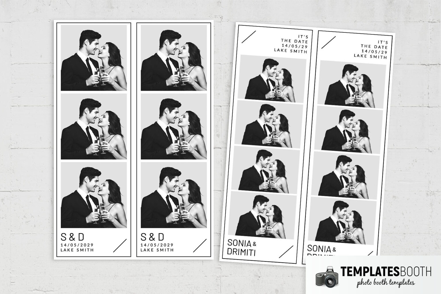 Bold Minimal Black & White Photo Booth Template - TemplatesBooth