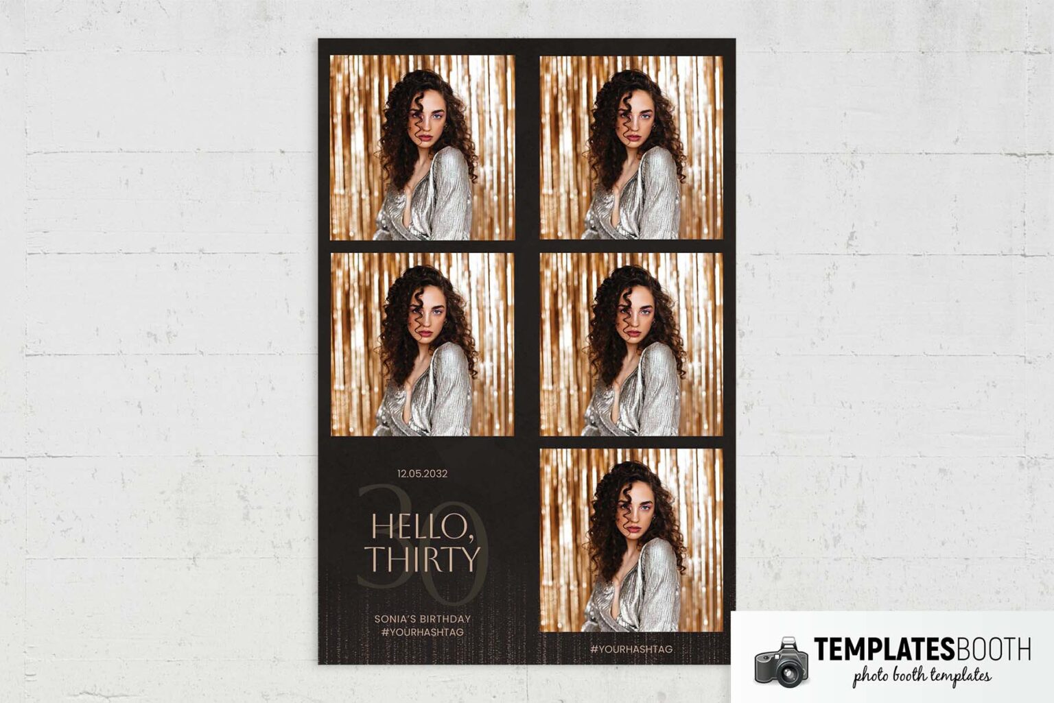 30th Birthday Photo Booth Template - TemplatesBooth