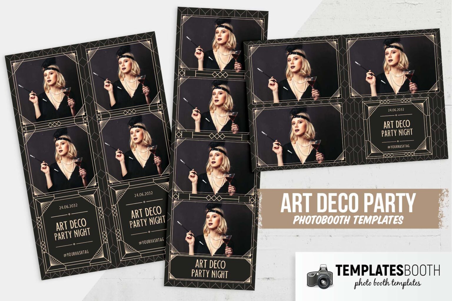 Retro Photo Booth Templates - TemplatesBooth