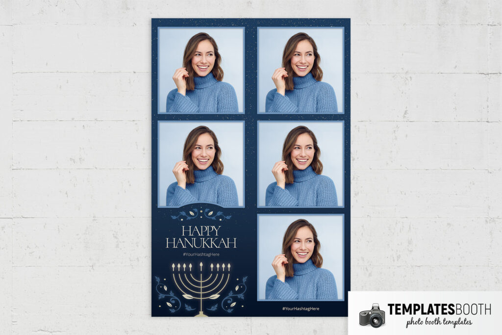 Happy Hanukkah Photo Booth Template - TemplatesBooth