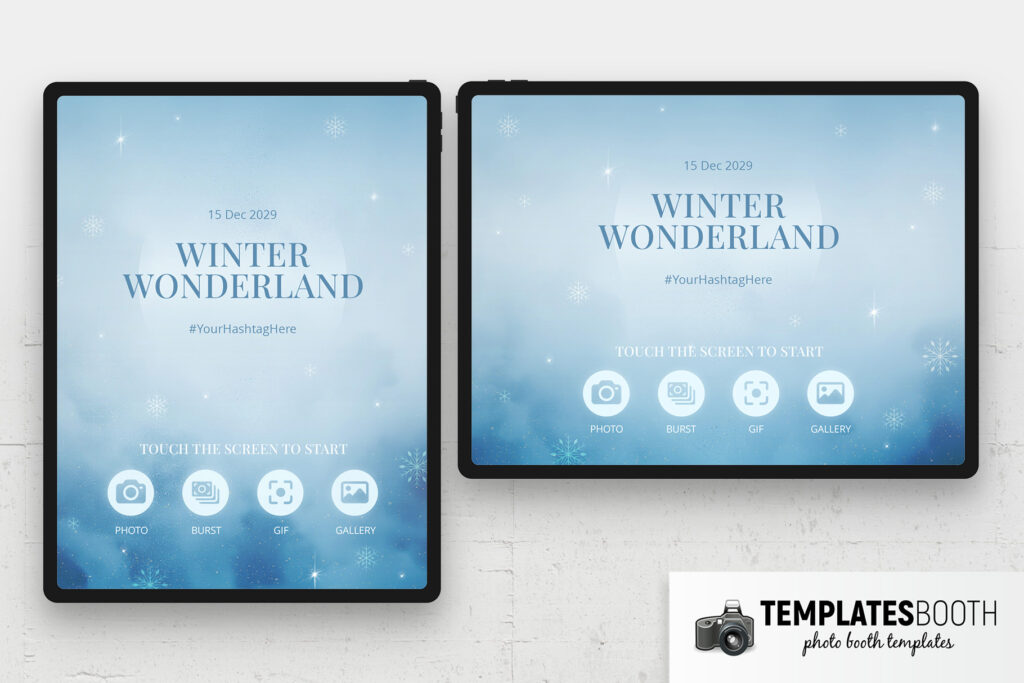 Winter Wonderland Photo Booth Template - TemplatesBooth