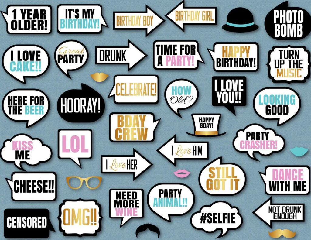 Top 10 Best Birthday Photo Booth Props for Vibrant, Joy-Filled ...