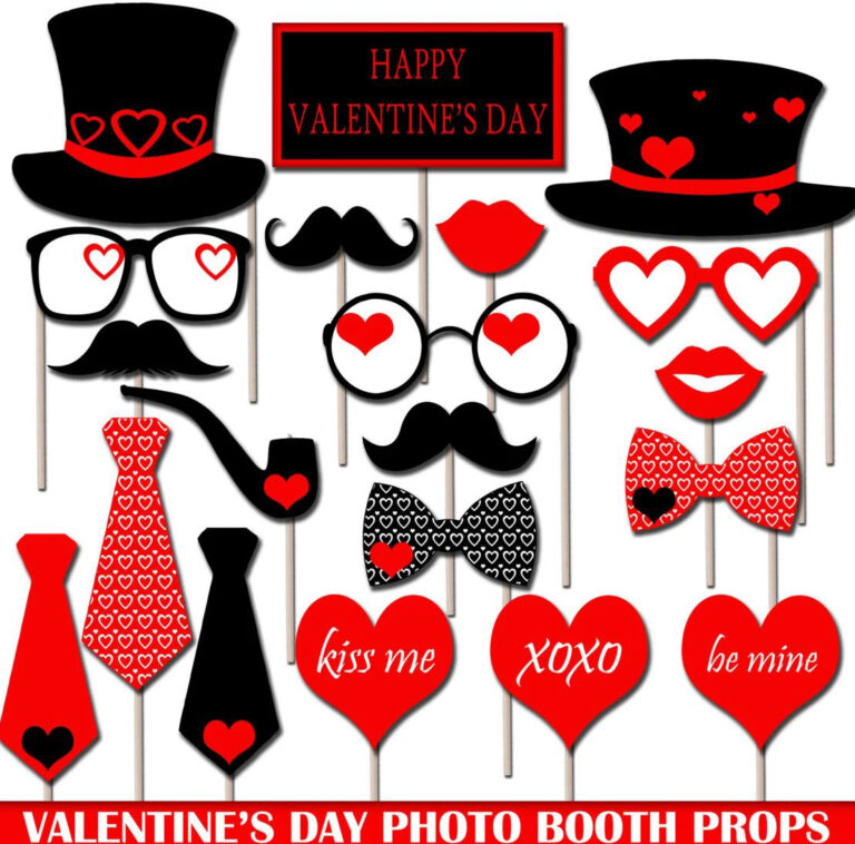 10 Best Valentine's Day Photo Booth Props for Romantic Events