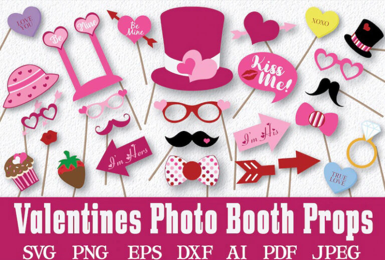 10 Best Valentine's Day Photo Booth Props for Romantic Events