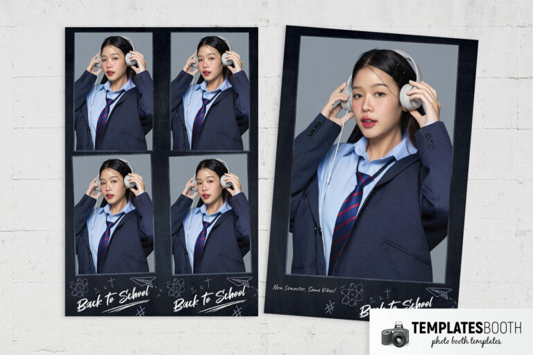 Back to School Blackboard Photo Booth Template - TemplatesBooth