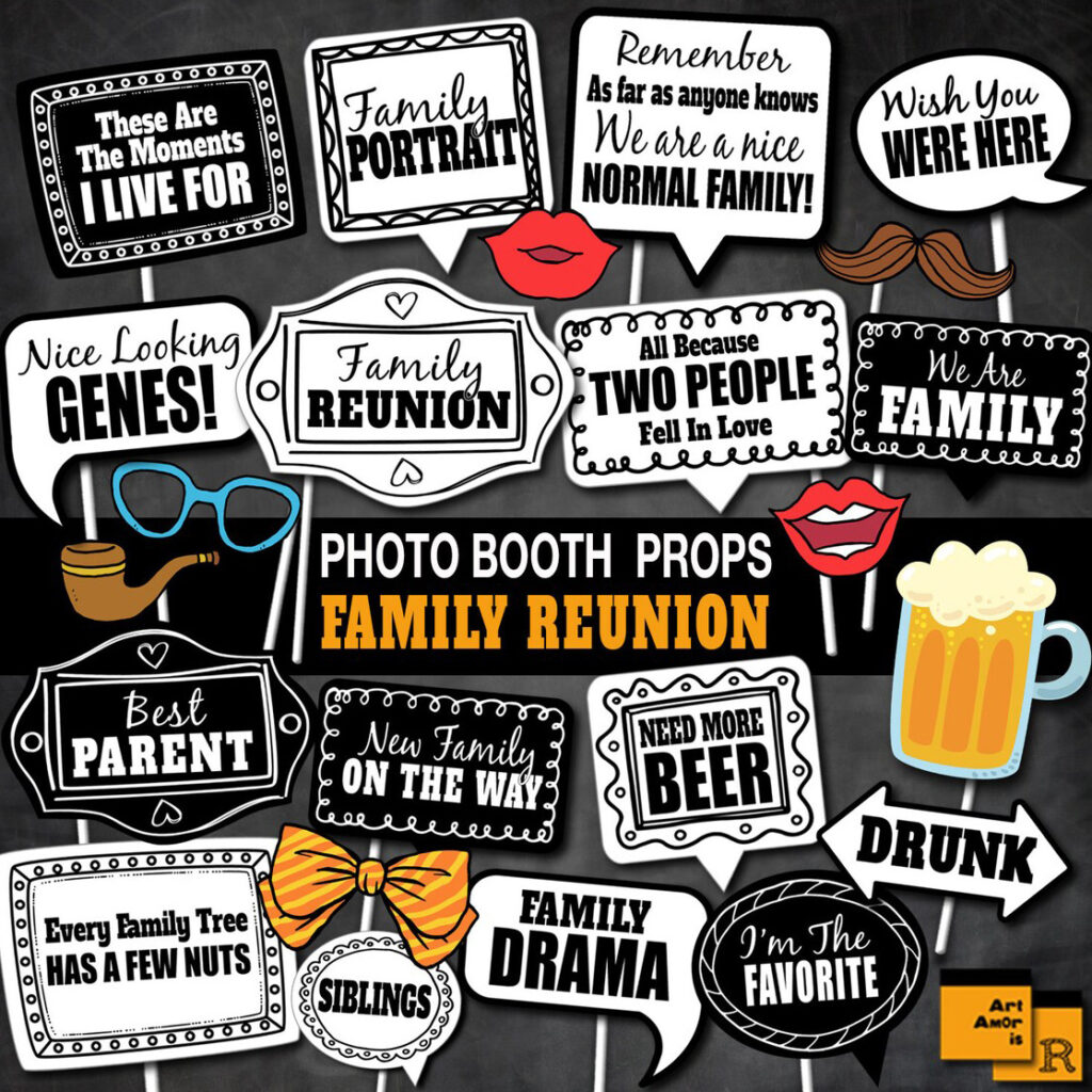 Top 10 Best Family Reunion Photo Booth Props for Cherished Memories ...