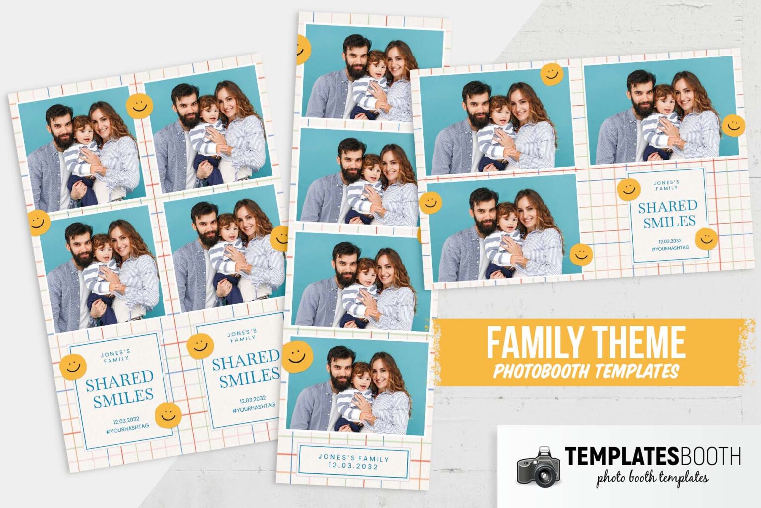 Family & Children Photo Booth Templates - TemplatesBooth