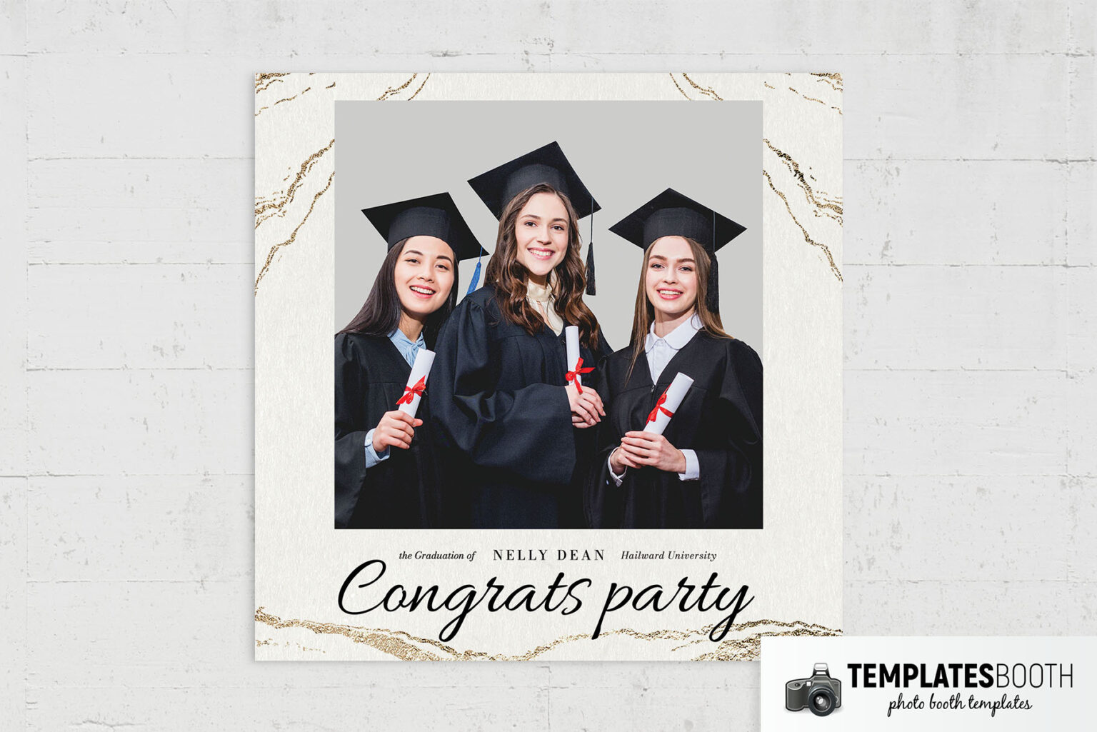 Modern Graduation Photo Booth Template - TemplatesBooth