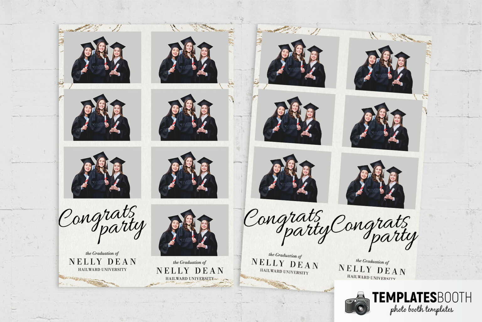 Modern Graduation Photo Booth Template - TemplatesBooth