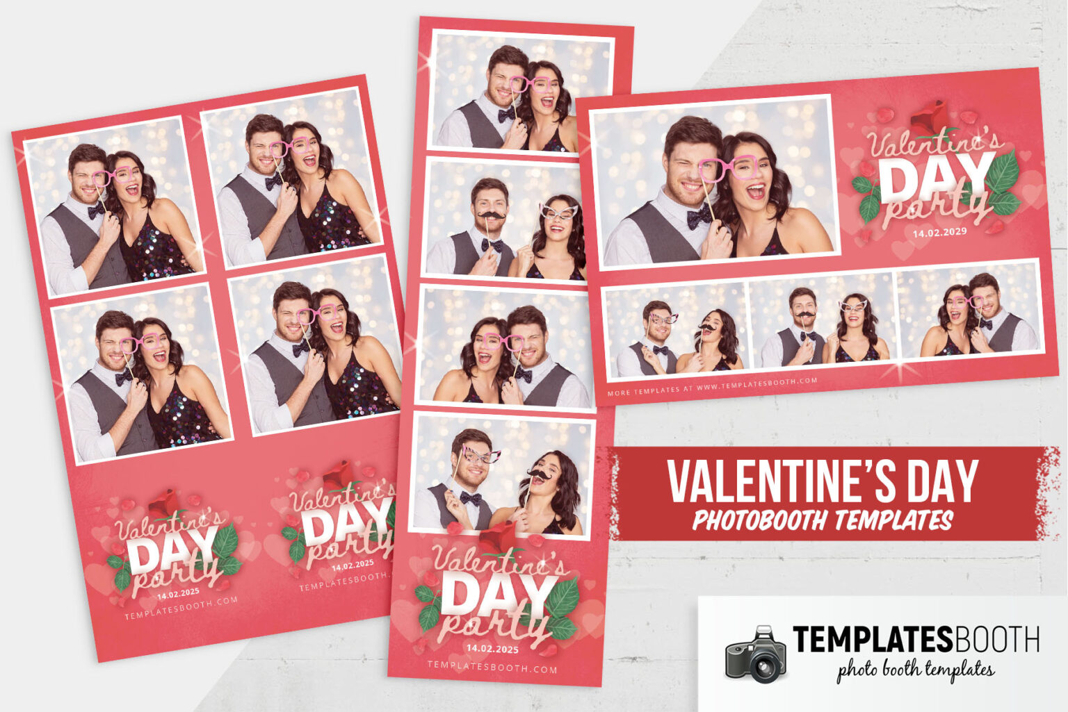 Valentines Day Photo Booth Templates - TemplatesBooth