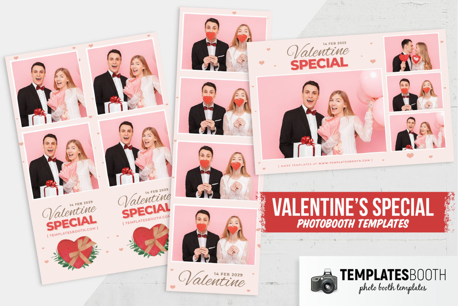 Valentines Day Photo Booth Templates - TemplatesBooth
