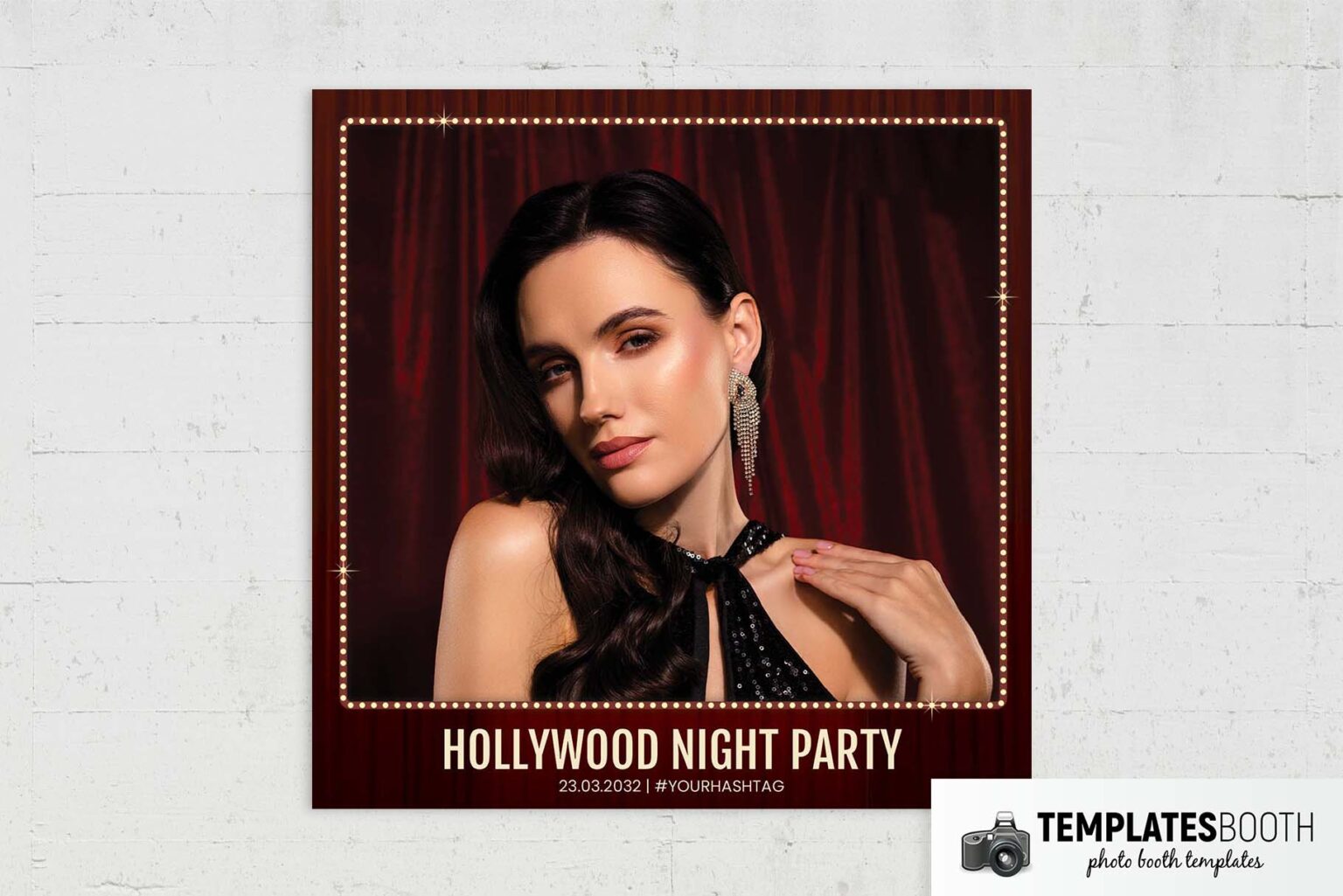 Red Carpet Photo Booth Template - TemplatesBooth