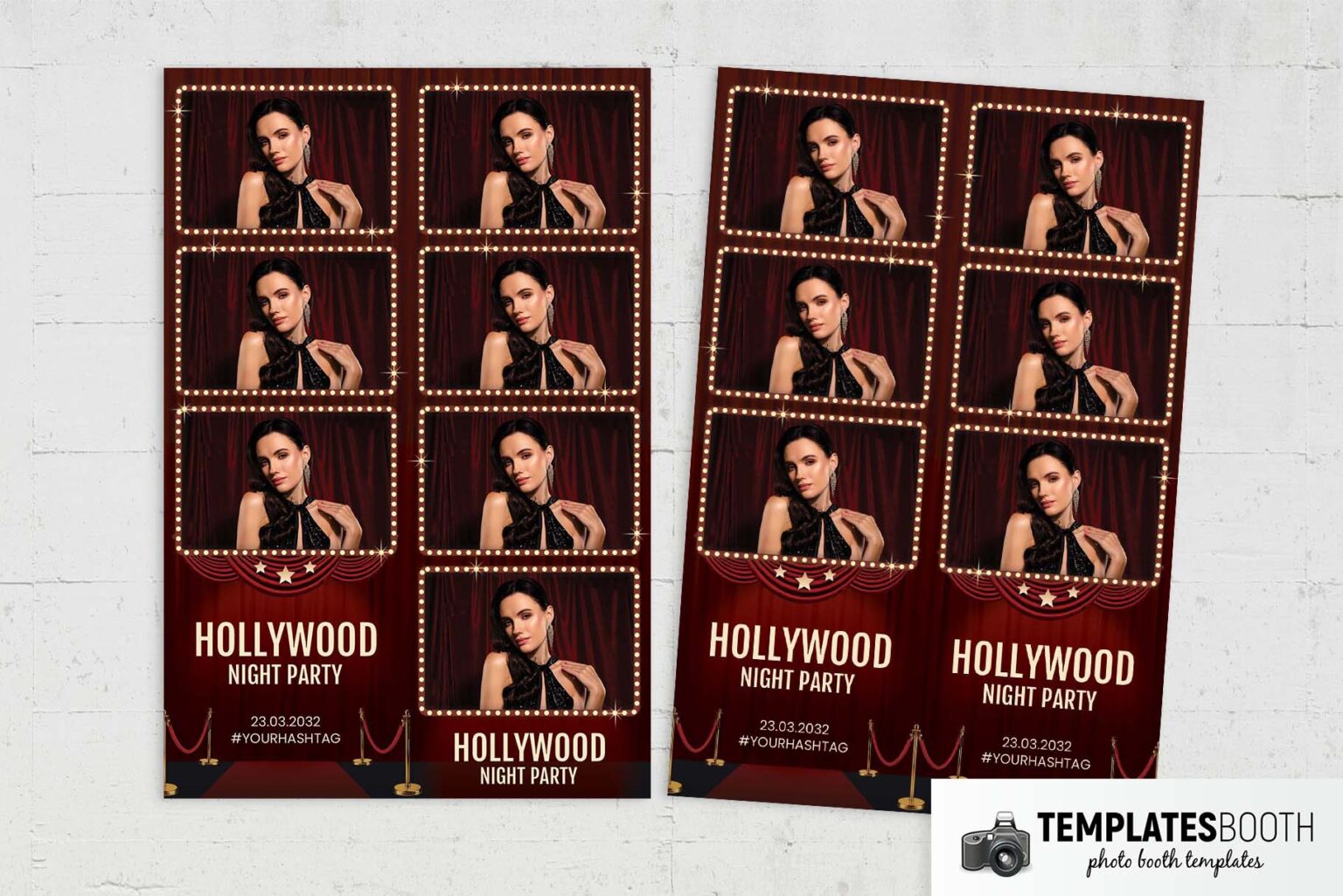 Red Carpet Photo Booth Template - TemplatesBooth