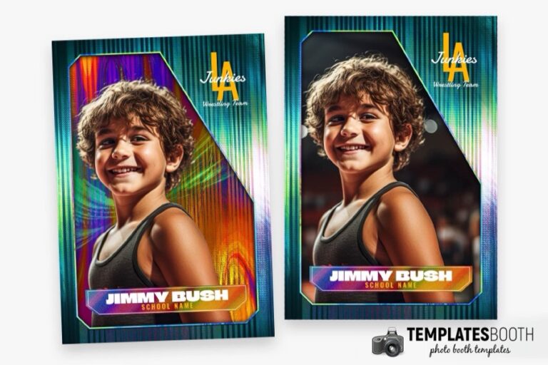 Sport Player Trading Card Photo Booth Template - TemplatesBooth