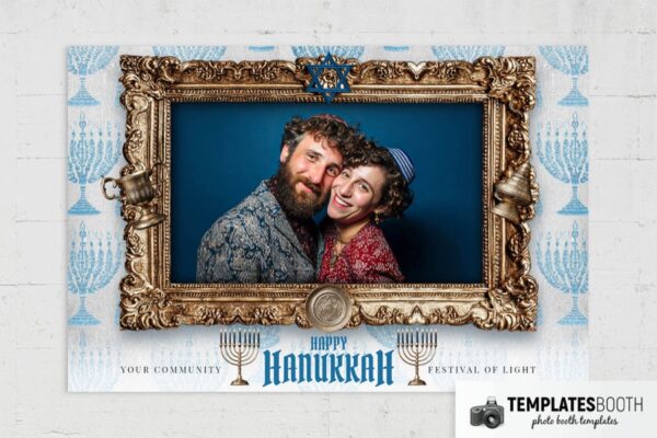 Hanukkah Photo Booth Template - TemplatesBooth