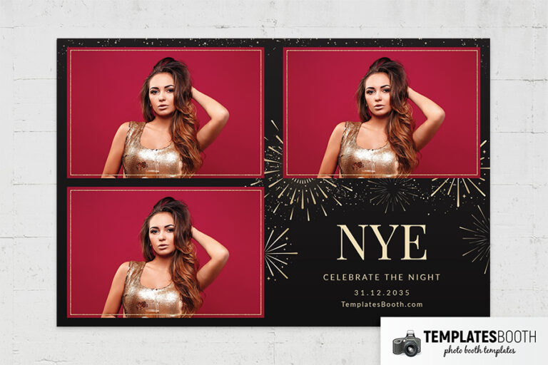 New Years Eve Fireworks Photo Booth Template - TemplatesBooth
