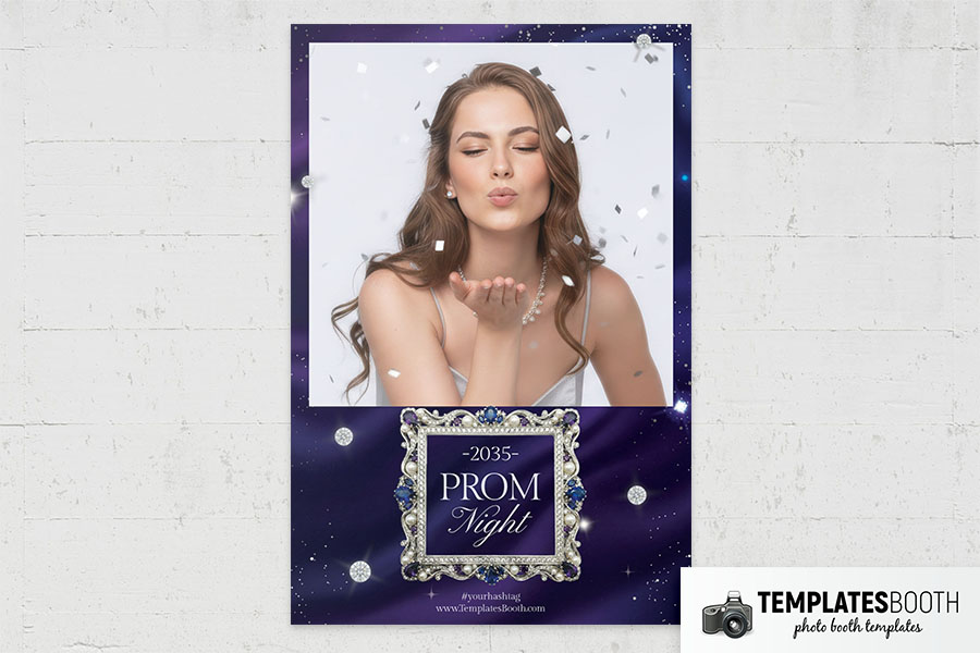 Sparkly Purple Prom Photo Booth Template - TemplatesBooth