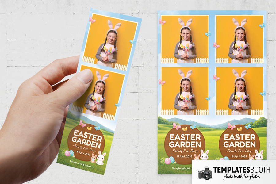 Easter Garden Photo Booth Template - TemplatesBooth