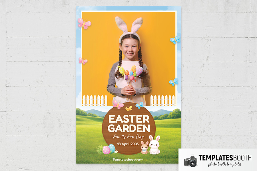 Easter Garden Photo Booth Template - TemplatesBooth
