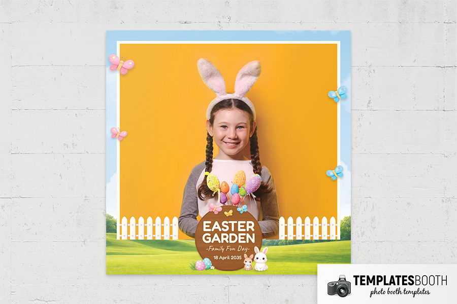 Easter Garden Photo Booth Template - TemplatesBooth