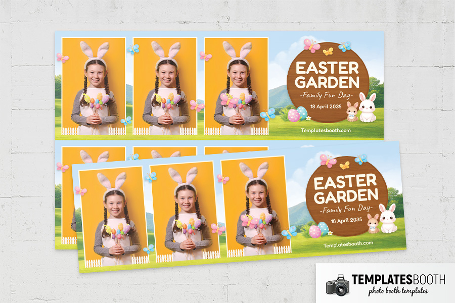 Easter Garden Photo Booth Template - TemplatesBooth