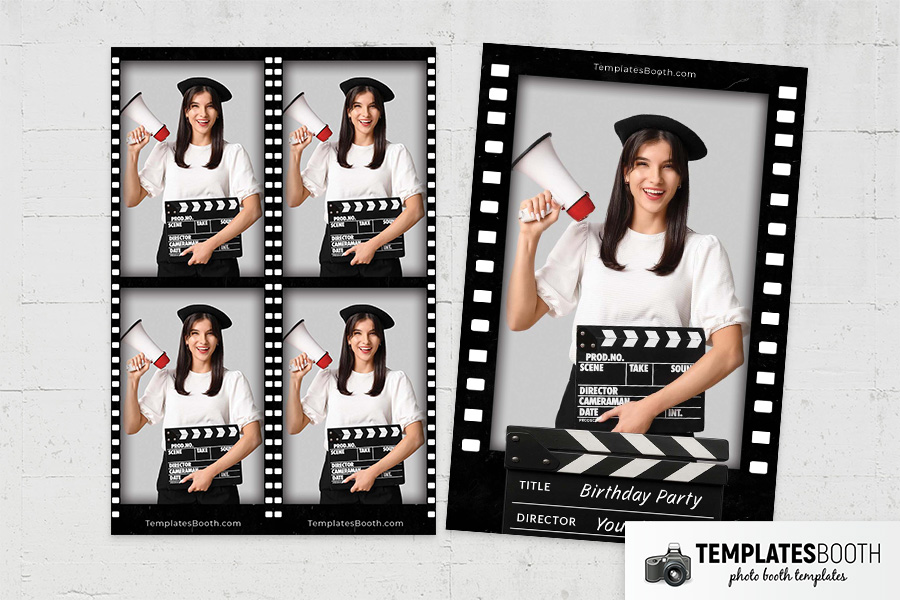 Film Strip Photo Booth Template - TemplatesBooth