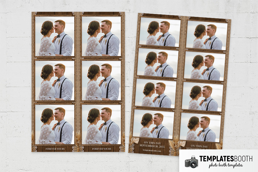 Rustic Barn Wedding Photo Booth Template - TemplatesBooth