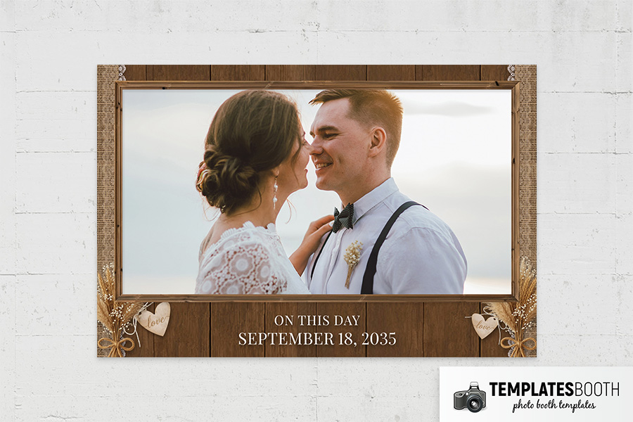 Rustic Barn Wedding Photo Booth Template - TemplatesBooth