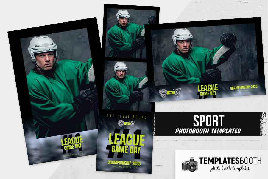 League Game Day Photo Booth Template - TemplatesBooth