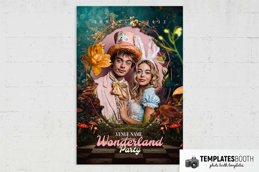 Whimsical Wonderland Party Photo Booth Template - TemplatesBooth