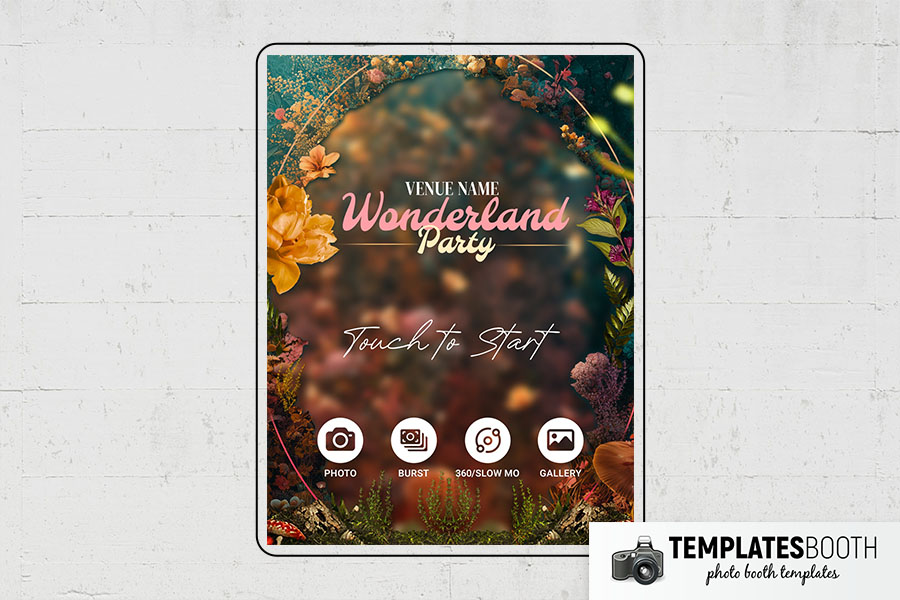 Whimsical Wonderland Party Photo Booth Template - TemplatesBooth