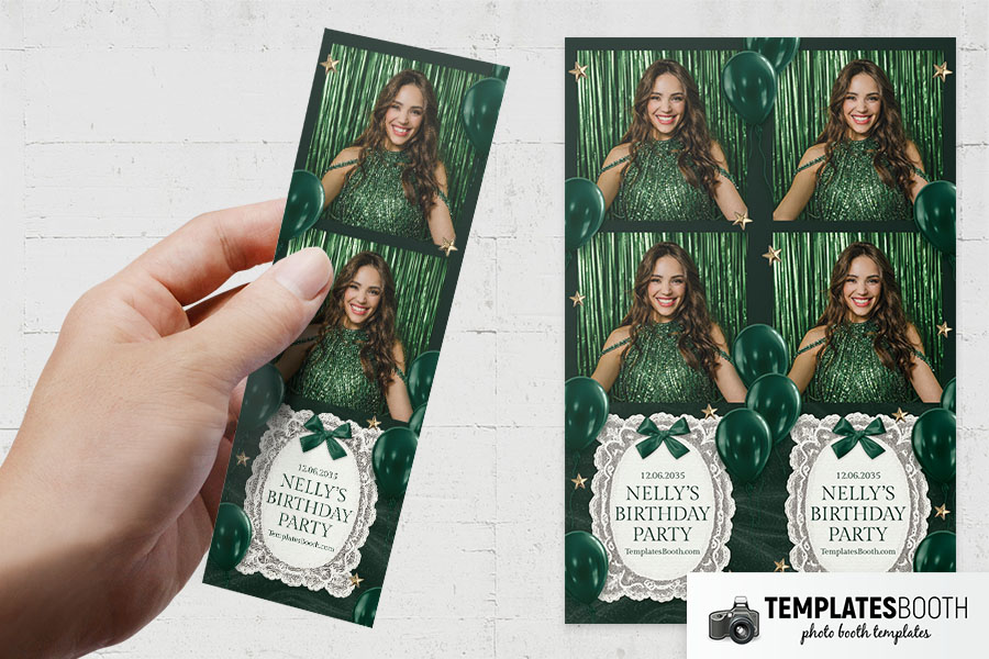 Green Party Photo Booth Template - TemplatesBooth