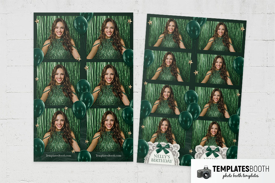 Green Party Photo Booth Template - TemplatesBooth