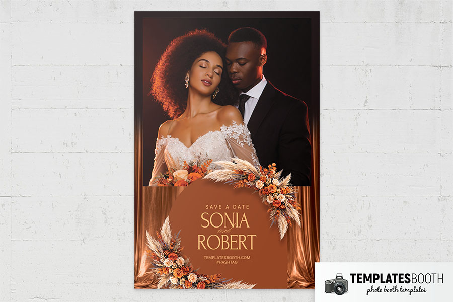 Orange Celebration Photo Booth Template - TemplatesBooth