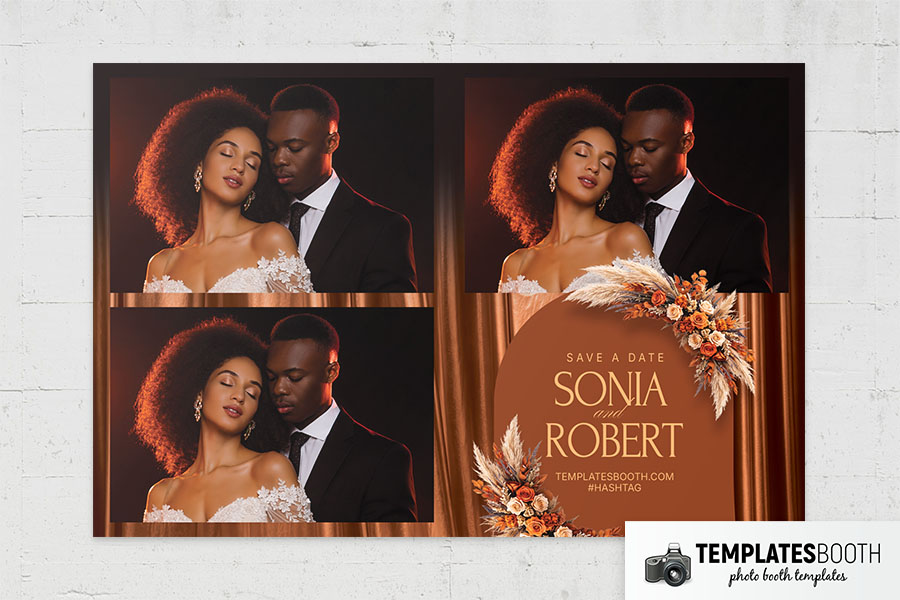 Orange Celebration Photo Booth Template - TemplatesBooth