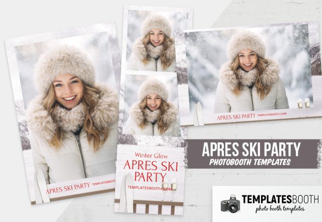 Apres Ski Party Photo Booth Template - TemplatesBooth