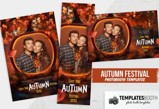 Autumn Pumpkin Photo Booth Template - TemplatesBooth