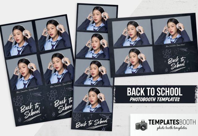 Back to School Blackboard Photo Booth Template - TemplatesBooth
