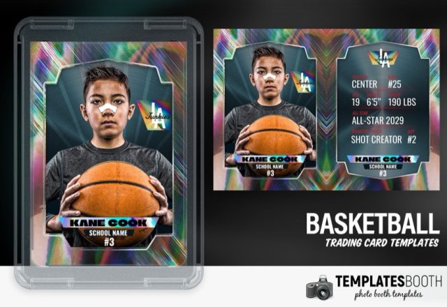 Basketball Trading Card Photo Booth Template - TemplatesBooth